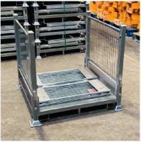 China Development Conventional Stackable Mesh Steel Stillage Wire Container Cage for Waste for sale