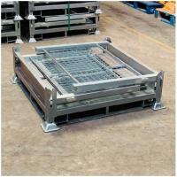 China Development Conventional Stackable Mesh Steel Stillage Wire Container Cage for Waste for sale