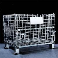 China 800*600*640 Metal Storage Cage Wire Mesh Cages for Warehouse Turnover Open or Closed for sale