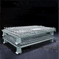 China 800*600*640 Metal Storage Cage Wire Mesh Cages for Warehouse Turnover Open or Closed for sale