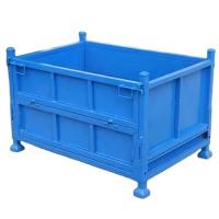China Customized Foldable Warehouse Storage Container for Logistics Steel Turnover Box for sale