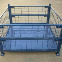 China 2000*600*2000 Closed Open Welded Wire Mesh Basket for Warehouse Transport for sale