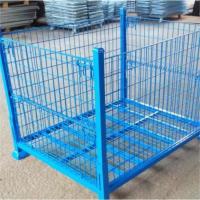 China 2000*600*2000 Closed Open Welded Wire Mesh Basket for Warehouse Transport for sale
