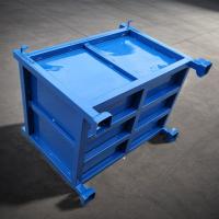 China 100-1500kg Capacity Stackable Steel Pallet Rack Cages For Durable Storage for sale