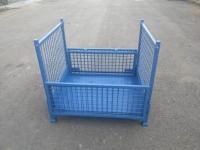 China CE Certificated QF-Turnover Box Powder Coated Mesh Steel Stillage Gitterbox For Common for sale