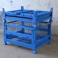 China Heavy Duty Mesh Stillage With 1000kg Load Capacity And Powder Coating for sale