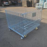 China Common Plastic Large Metal Wire Mesh Storage Containers with and Plastic Material for sale