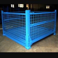 China QIFEI-Wire Mesh Container Adjustable Mobility For Industrial Wire Baskets for sale