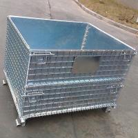 China QIFEI-Wire Mesh Container Adjustable Mobility For Industrial Wire Baskets for sale