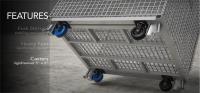 China Foldable Collapsible Heavy Duty Steel Galvanized Wire Mesh Container Customized for sale