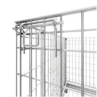 China Foldable Galvanized Steel Bin Pallet Mesh Container Welded Portable 100-1500 Closed Open for sale