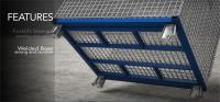 China Common Welded Portable Storage Cage Metal Box For Warehouse Development Conventional for sale