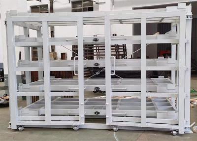 China Powder Coating Horizontal Manually Roll out Sheet Metal Rack for Construction Plate for sale