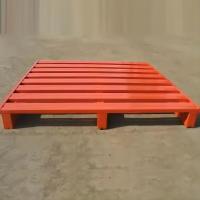 China Serviceability Powder Coated Iron Pallet for Common and 4 Way Entry 100-3000kg Capacity for sale