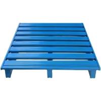 China 2 Way Forklift Entry Heavy Duty Steel Pallet for Warehouse 0-5m Height Durable Design for sale