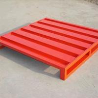 China 2 Way Forklift Entry Heavy Duty Steel Pallet for Warehouse 0-5m Height Durable Design for sale