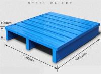 China Anti-Wear 2 Way Entry Single Faced Welded Steel Pallet for Warehouse Storage 100-3000kg for sale