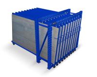 China Customized Heavy Duty Vertical Roll Out Sheets Rack For Sheet Storage for sale