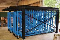 China Customized Storage Racks For Vertical Roll Out Sheet Storage Of Metal And Wooden for sale