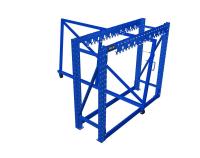 China Customized Storage Racks For Vertical Roll Out Sheet Storage Of Metal And Wooden for sale
