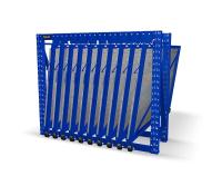 China Customized Storage Racks For Vertical Roll Out Sheet Storage Of Metal And Wooden for sale