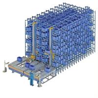 China Steel High Density Industrial Shelves Pallet Rack Type Automatic Storage Retrieval System for sale