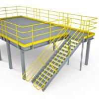 China 0-5m Height Heavy Duty Mezzanine Steel Platform For Industrial Warehouse Storage for sale