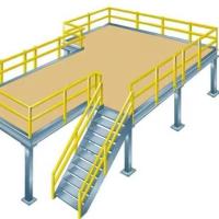 China 0-5m Height Heavy Duty Mezzanine Steel Platform For Industrial Warehouse Storage for sale