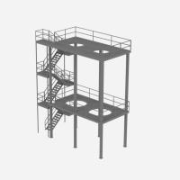 China 0-5m Height Heavy Duty Mezzanine Steel Platform For Industrial Warehouse Storage for sale