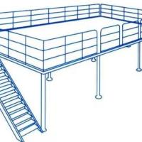 China 0-5m Height Heavy Duty Mezzanine Steel Platform For Industrial Warehouse Storage for sale