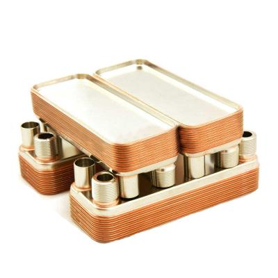 China Replacement Copper Brazed Heat Exchanger with Double Circuit Solution Evaporator​ for sale