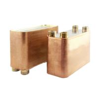 China Replacement Copper Brazed Heat Exchanger with Double Circuit Solution Evaporator​ for sale