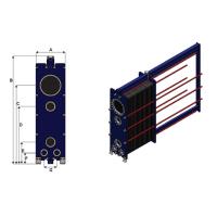 China Gasket Removable Condenser Plate Heat Exchanger Cooling Water for sale