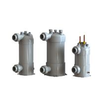 China PVC Screwed Titanium Evaporator Coil Titanium Shell and Tube Heat Exchanger for sale