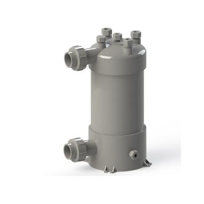 China Durable PVC Heat Exchanger with Titanium Tube and PVC Shell for Various Industrial Applications for sale