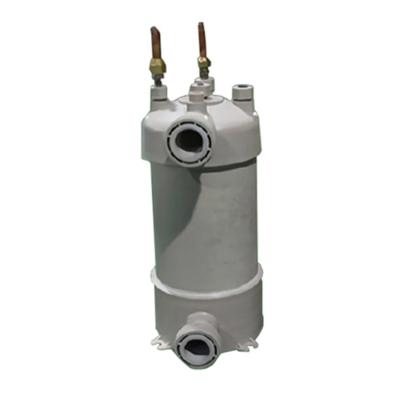 China Swimming Pool Heat Pump and Aquarium Chiller PVC Heat Exchanger with Titanium Tube and PVC Shell for sale