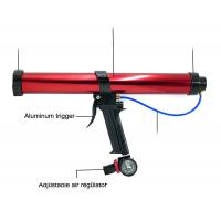 China sausage sealant type red air caulking gun with barometric dial for sale