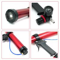 China sausage sealant type red air caulking gun with barometric dial for sale