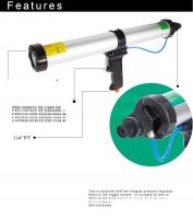 China Air Power Caulk Gun  Professional airflow Caulking Gun Cartridge airpower caulk gun Pneumatic Applicator for sale