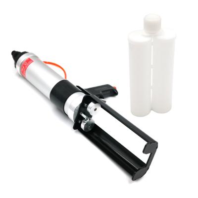 China 600ml 1:1 Heavy Duty Aluminum Air Dual Epoxy Gun Pneumatic Dual Component Caulk Gun for sale