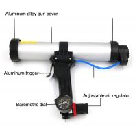 China Heavy Duty Pneumatic Applicator Professional Metal Pneumatic Air Caulking Gun with Air Flow Regulator for sale
