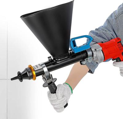 China 110V Electric Mortar Grout Gun Portable Pointing Grouting Caulking Sprayer with 2 Nozzles for sale