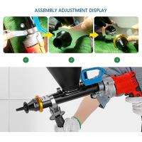 China 110V Electric Mortar Grout Gun Portable Pointing Grouting Caulking Sprayer with 2 Nozzles for sale