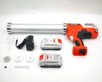 China 20V Electric Li-Ion Cordless Adhesive Gun Caulk Gun with 2 Batteries and Charger for Caulking Filling Sealing for sale