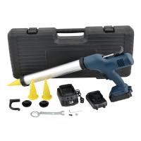 China 21V  Electric Caulking Gun Electric Caulk Gun Both Sausage and Cartridge Sealant Use Packed with Tool Box with 2pcs batteries for sale