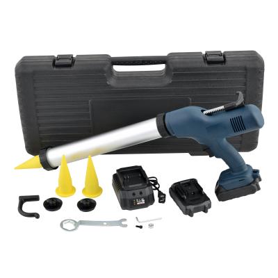 China 21V  Electric Caulking Gun Electric Caulk Gun Both Sausage and Cartridge Sealant Use Packed with Tool Box with 2pcs batteries for sale