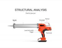 China 20V Electric Caulking Gun Holds 10 Ounce 20 Ounce 300ml 600ml with 2pcs Lithium for sale