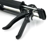 China Metal 400ml 1:1 Black Manual Double Component Cartridge Caulk Gun for sale