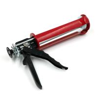 China 380ml 10:1 Red Manual Metal Two Component Sealant Cartridge Injection Caulking Gun for sale