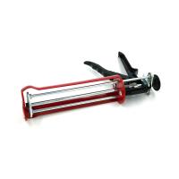 China 380ml 10:1 Red Manual Metal Two Component Sealant Cartridge Injection Caulking Gun for sale